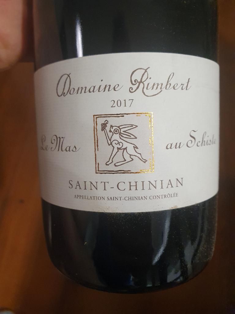 2017 Domaine Rimbert Saint-Chinian Le Mas au Schiste, France, Languedoc ...