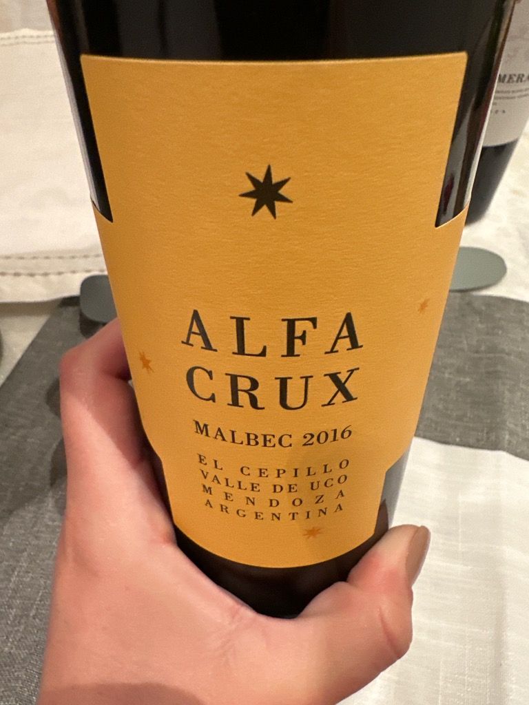 2016 Alfa Crux Corte Uco, Argentina, Mendoza, Valle de Uco - CellarTracker