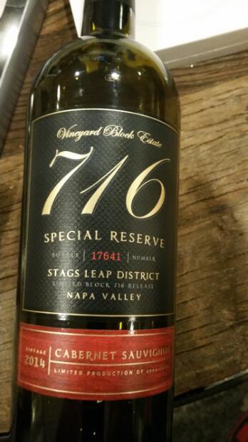 2014 Vineyard Block Estate Cabernet Sauvignon Block 716 Special Reserve ...