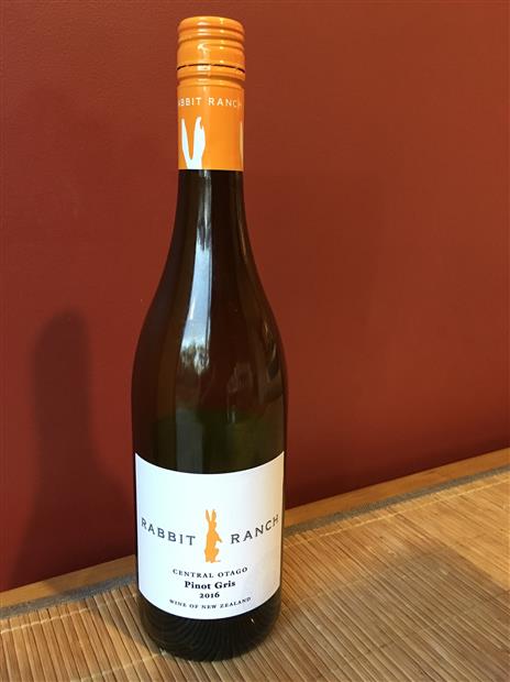2016 Rabbit Ranch Pinot Gris, New Zealand, South Island, Otago, Central ...