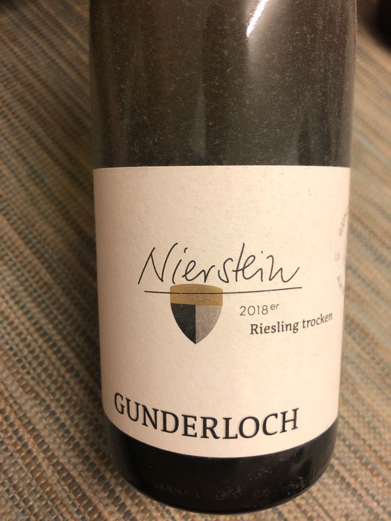 2018 Gunderloch Nierstein Riesling trocken, Germany, Rheinhessen ...