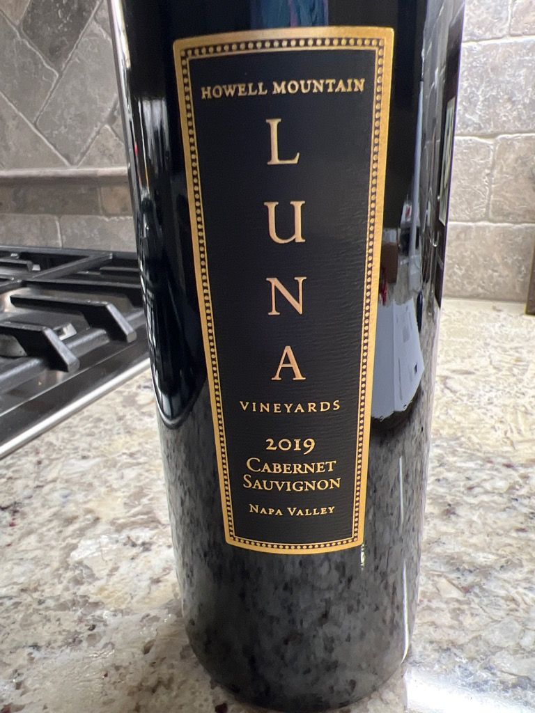 2019 Luna Vineyards Cabernet Sauvignon, USA, California, Napa Valley ...