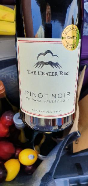 2019 The Crater Rim Pinot Noir, New Zealand, South Island, Canterbury ...