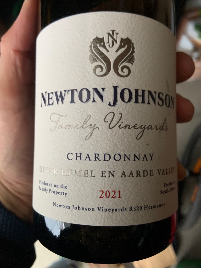 2021 Newton Johnson Chardonnay Family Vineyards, South Africa, Cape ...