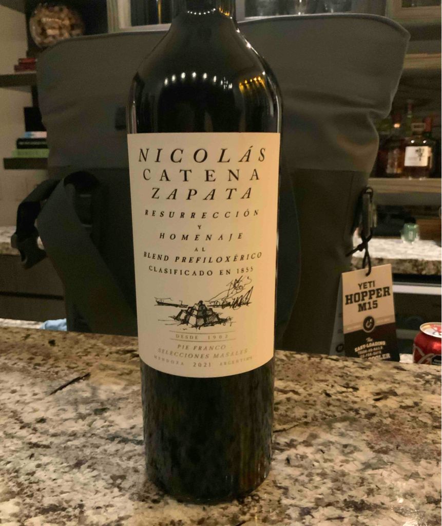 2021 Bodega Catena Zapata Nicolás Catena Zapata, Argentina, Mendoza ...