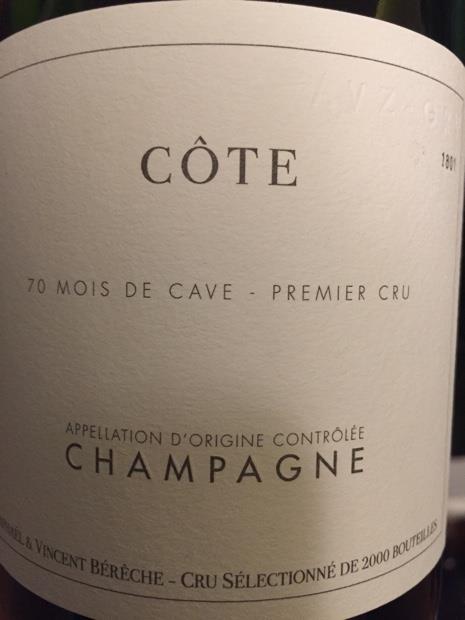 NV Raphaël & Vincent Bérêche Champagne Premier Cru Côte, France ...
