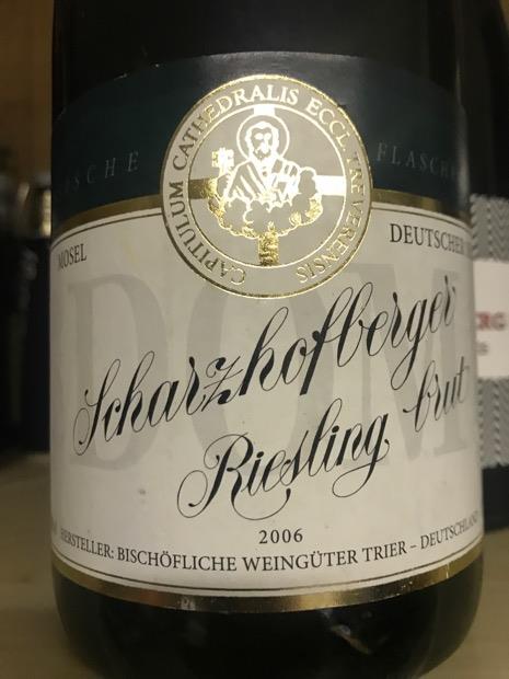 2006 Hohe Domkirche-Trier Scharzhofberger Riesling Dom Brut, Germany ...