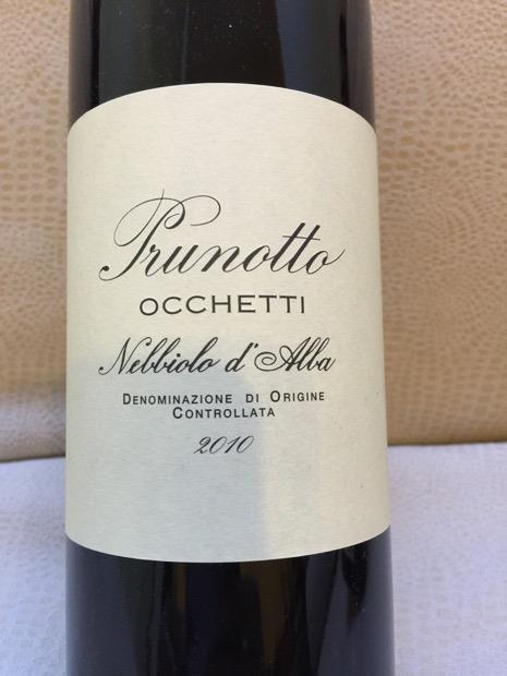 2010 Prunotto Nebbiolo d'Alba Occhetti, Italy, Piedmont, Alba, Nebbiolo ...