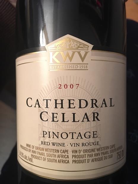 2008 KWV Pinotage Cathedral Cellar, South Africa, Coastal Region ...