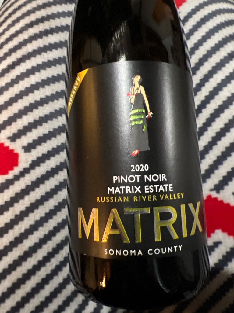 2020 Matrix Pinot Noir Estate Reserve Russian River Valley, USA ...
