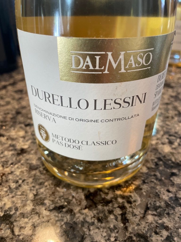 2015 Dal Maso Società Agricola Lessini Durello Riserva Pas Dosé, Italy ...