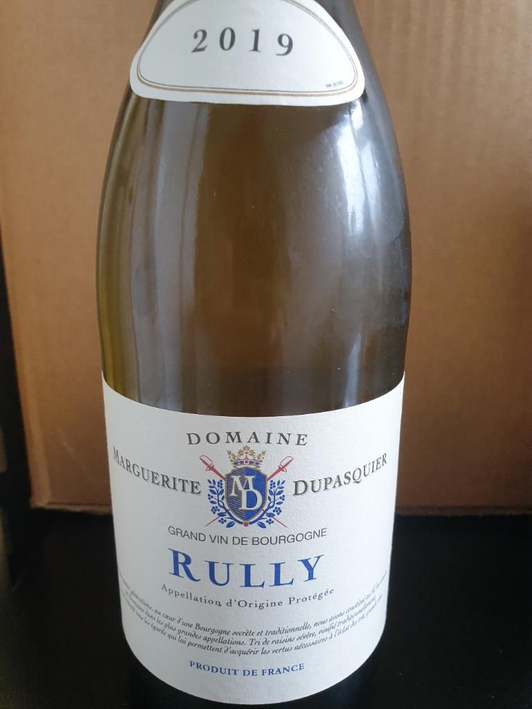 2019 Domaine Marguerite Dupasquier Rully Blanc, France, Burgundy, Côte ...