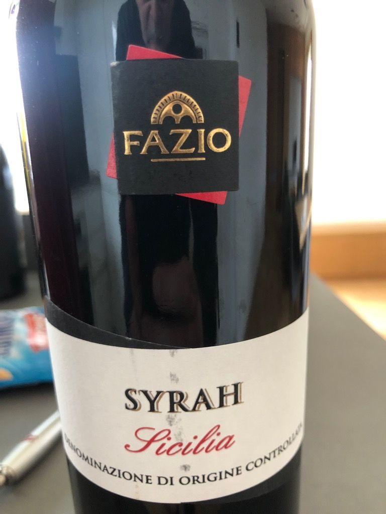 2020 Pasqua & Fazio Shiraz Sicilia, Italy, Sicily, Sicilia - CellarTracker