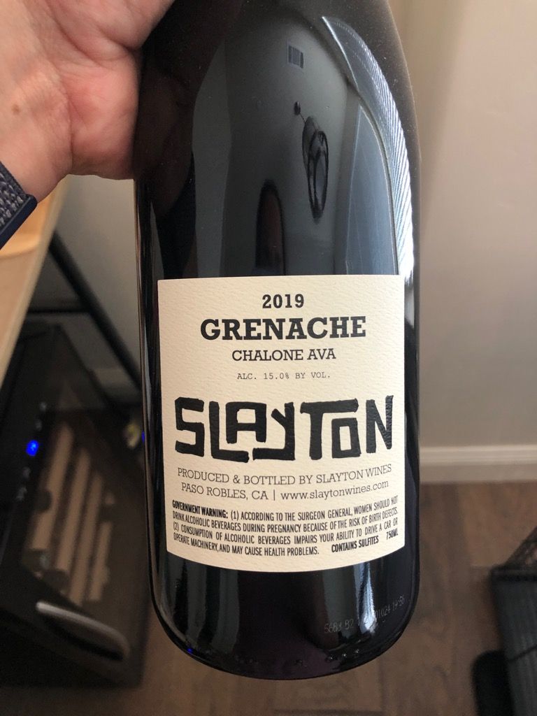 2020 Slayton Grenache Chalone AVA, USA, California, Central Coast, Paso ...