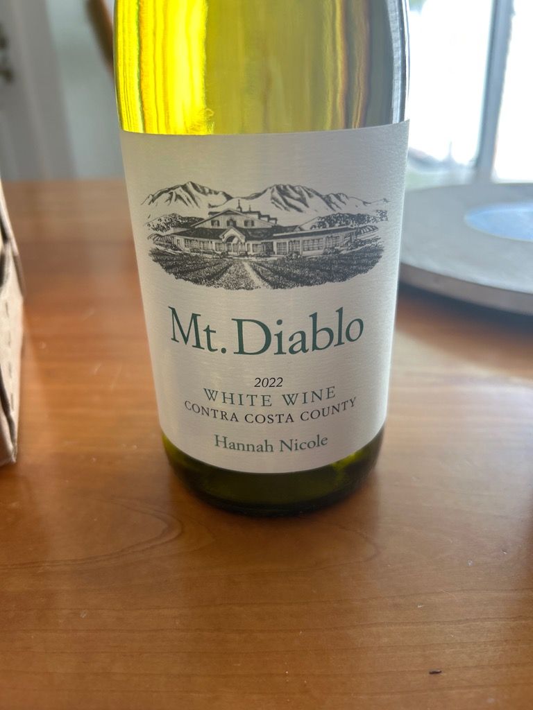 2022 Hannah Nicole Vineyards Mt. Diablo White, USA, California, San ...