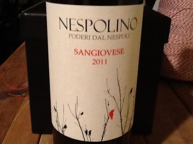2011 Poderi' dal Nespoli Sangiovese Rubicone Nespolino, Italy, Emilia ...