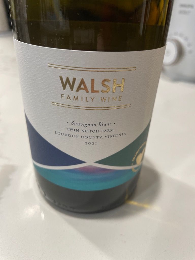 2019 Walsh Family Wine Sauvignon Blanc Twin Notch, USA, Virginia ...