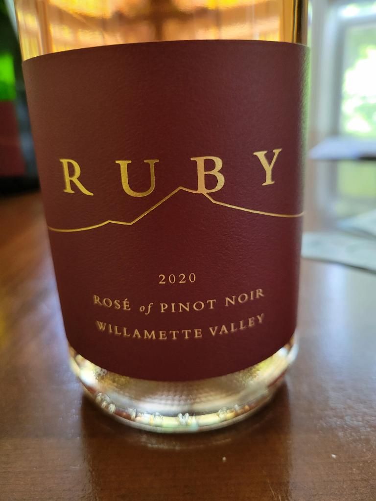 2021 Ruby Vineyard Rosé of Pinot Noir Chehalem Mountains, USA, Oregon, Willamette Valley ...
