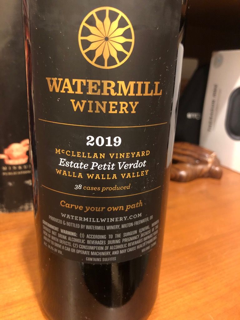 2021 Watermill Winery Petit Verdot, USA, Washington, Columbia Valley ...