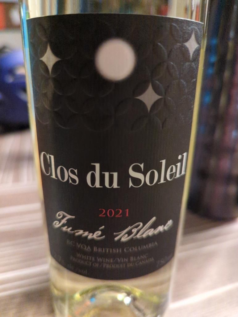 2021 Clos du Soleil Fumé Blanc, Canada, British Columbia, Similkameen ...