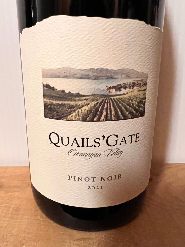 2021 Quails' Gate Estate Winery Pinot Noir, Canada, British Columbia ...