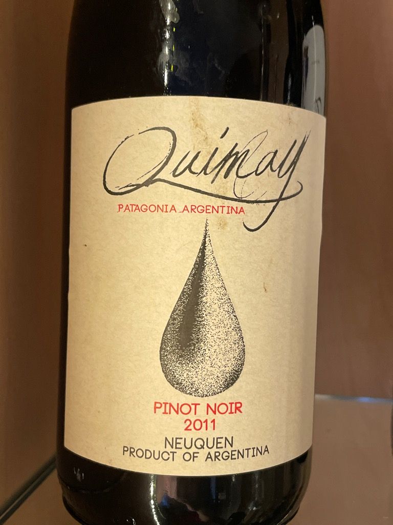 2011 Quimay Pinot Noir, Argentina, Patagonia, Neuquén - CellarTracker