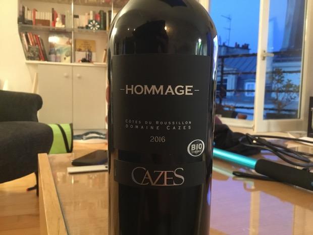 2016 Domaine Cazes Côtes du Roussillon Hommage, France, Languedoc ...