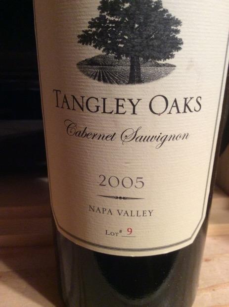 2005 Tangley Oaks Cabernet Sauvignon Lot #9, USA, California, Napa ...