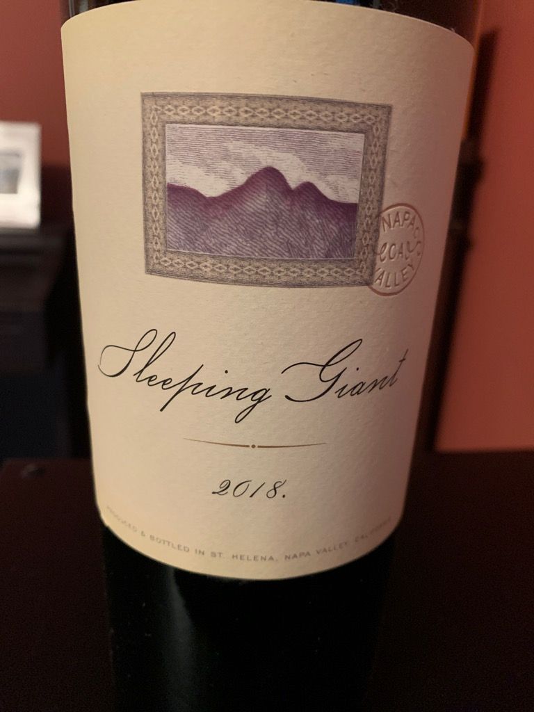 2018 Dearden Wines Cabernet Sauvignon Sleeping Giant Inglewood Vineyard ...