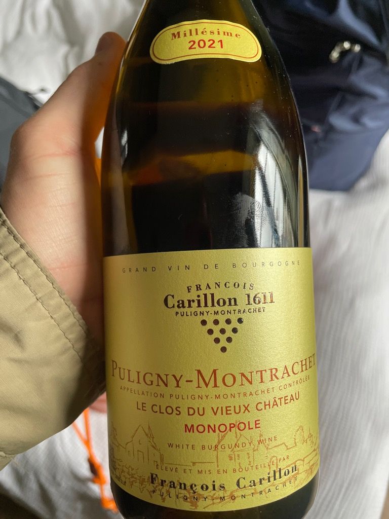 2021 Francois Carillon Puligny-Montrachet Clos du Vieux Château, France ...