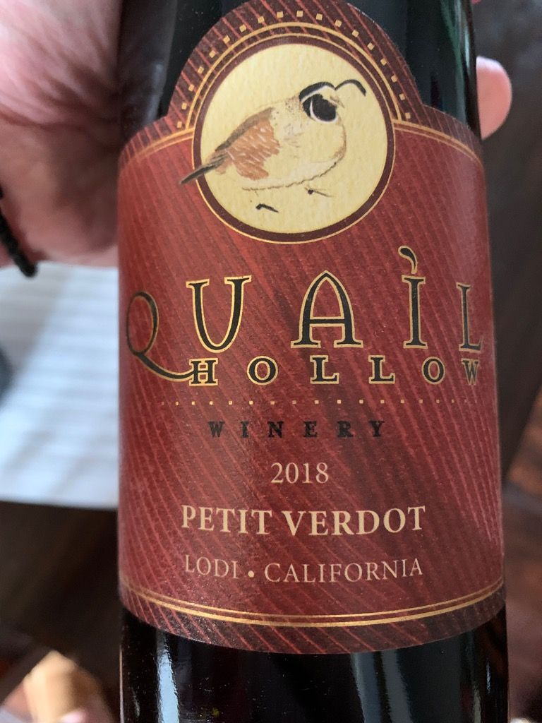 2018 Quail Hollow Petit Verdot, USA, California, Central Valley, Lodi ...