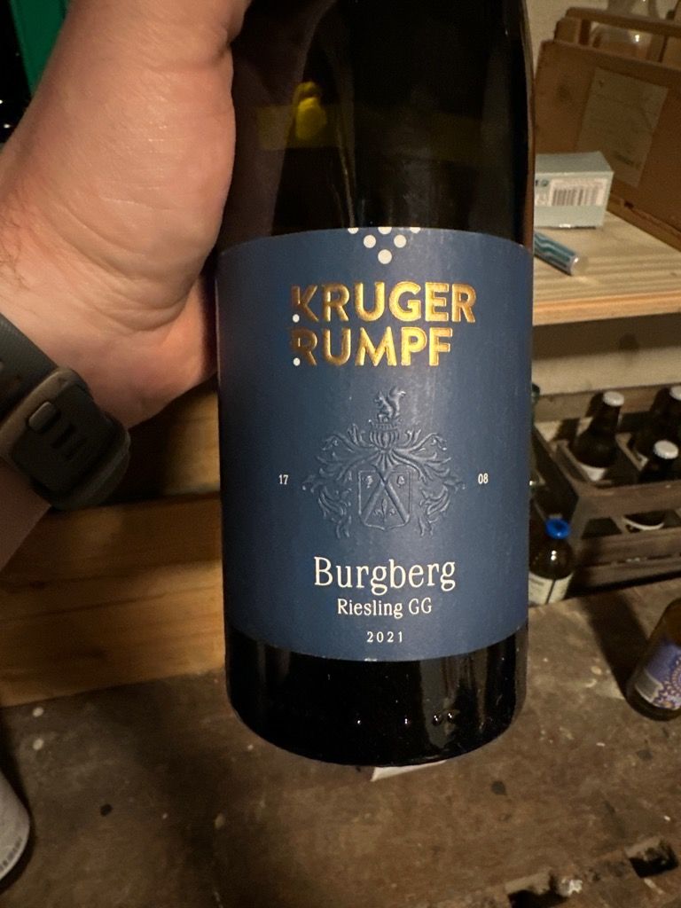 2021 Kruger-Rumpf Dorsheimer Burgberg Riesling Großes Gewächs, Germany, Nahe - CellarTracker