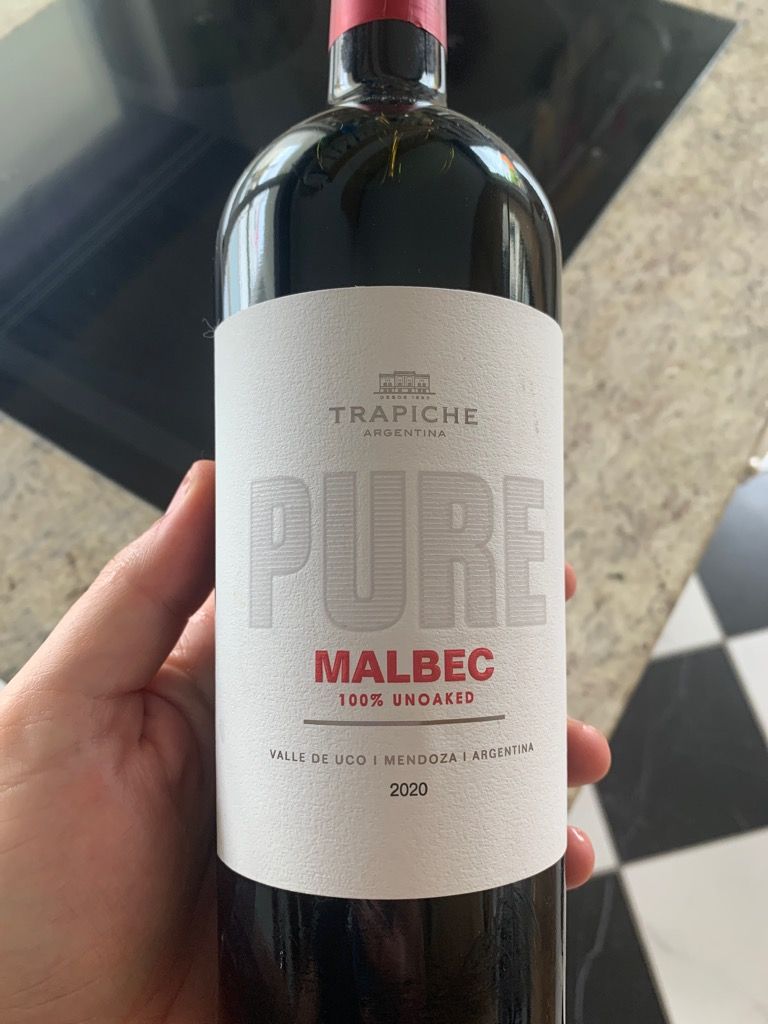 2021 Trapiche Malbec Pure, Argentina, Mendoza, Valle de Uco - CellarTracker