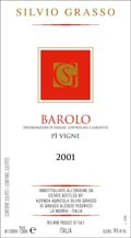 2001 Silvio Grasso Barolo Pì Vigne, Italy, Piedmont, Langhe, Barolo ...