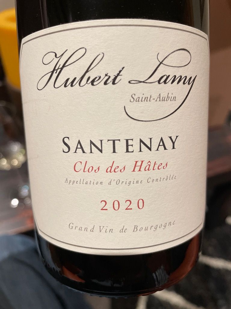 2021 Hubert Lamy Santenay Clos des Hâtes, France, Burgundy, Côte de ...