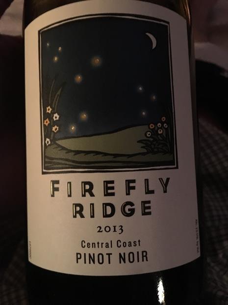2013 Firefly Ridge Pinot Noir Central Coast, USA, California, Central ...