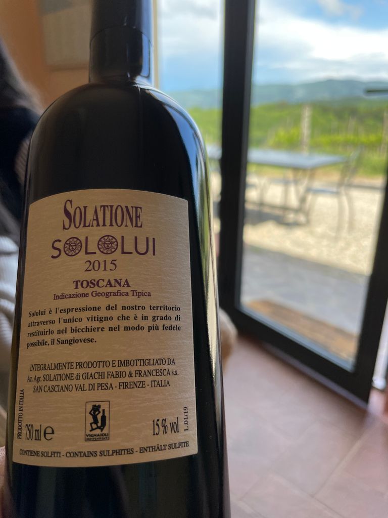 2015 Azienda Agricola Solatione Sololui, Italy, Tuscany, Toscana IGT ...