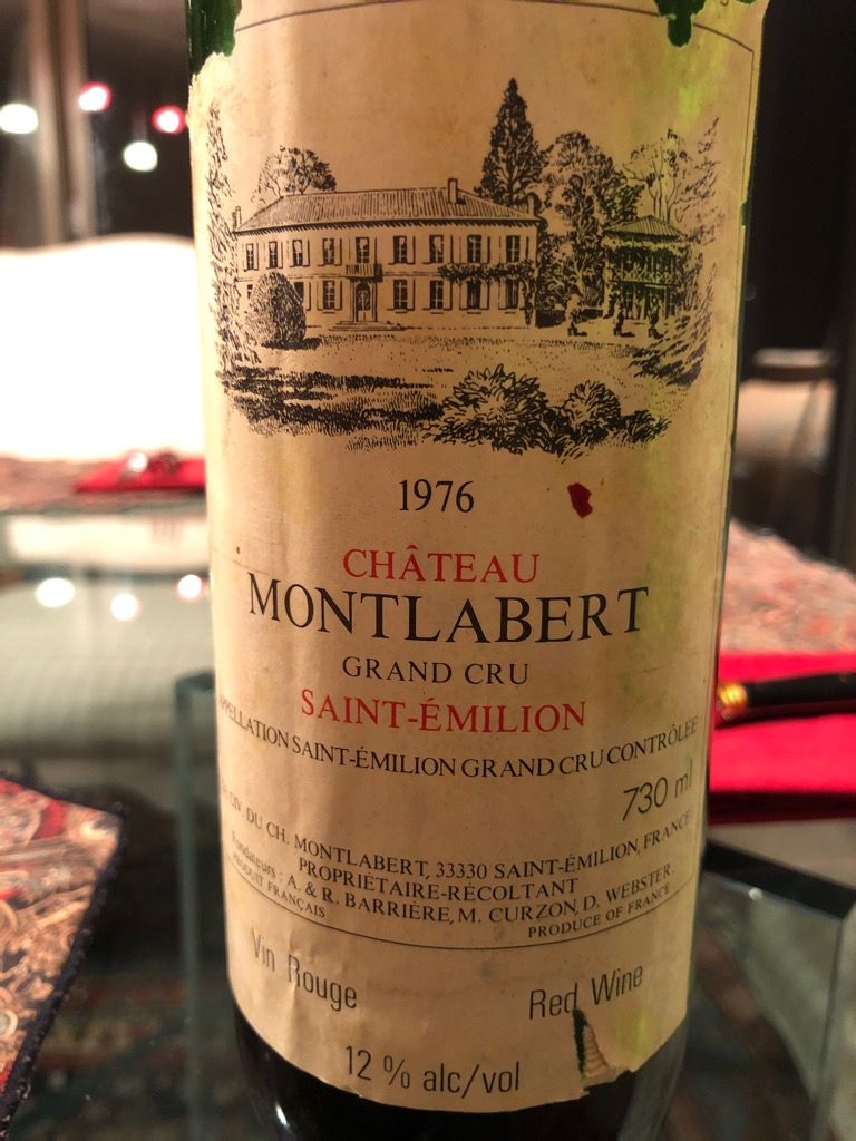 1978 Château Montlabert, France, Bordeaux, Libournais, St. Émilion ...