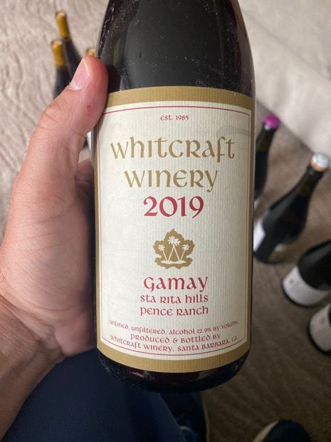 2019 Whitcraft Winery Gamay Pence Ranch, USA, California, Central Coast ...