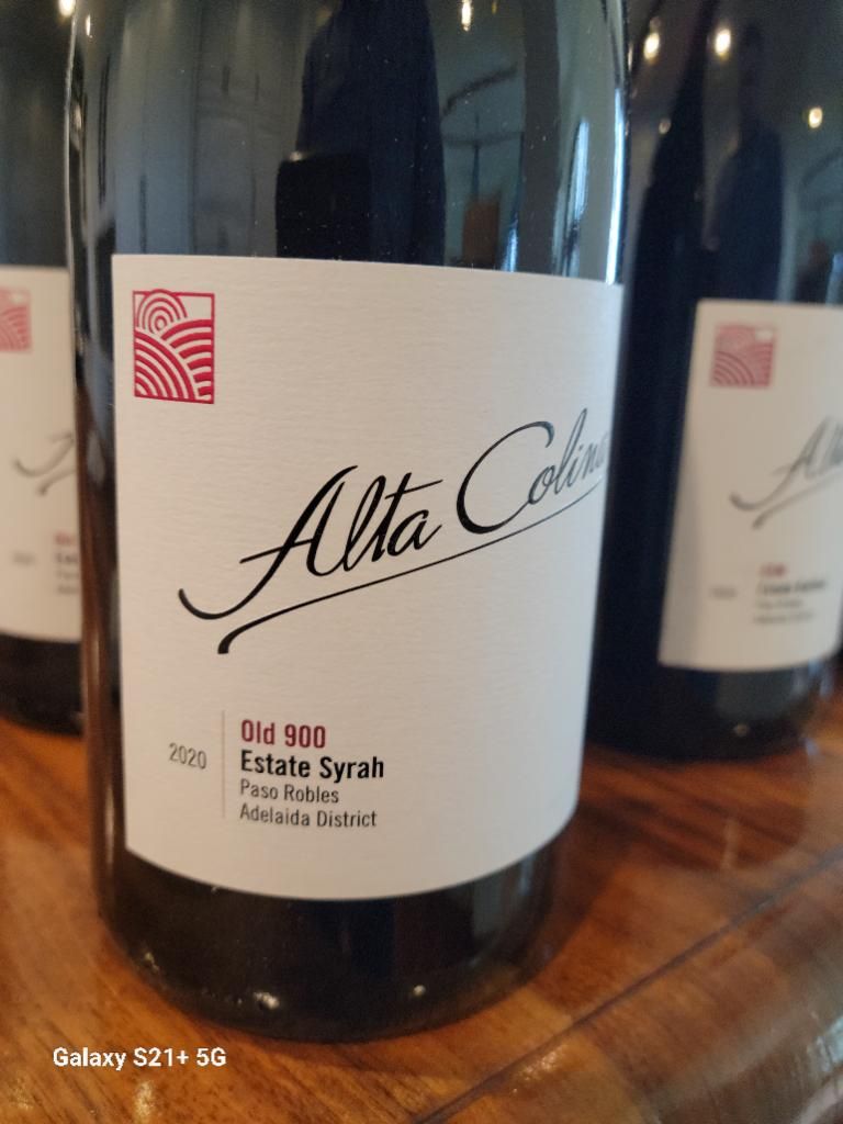 2020 Alta Colina Syrah Old 900, USA, California, Central Coast, Paso ...