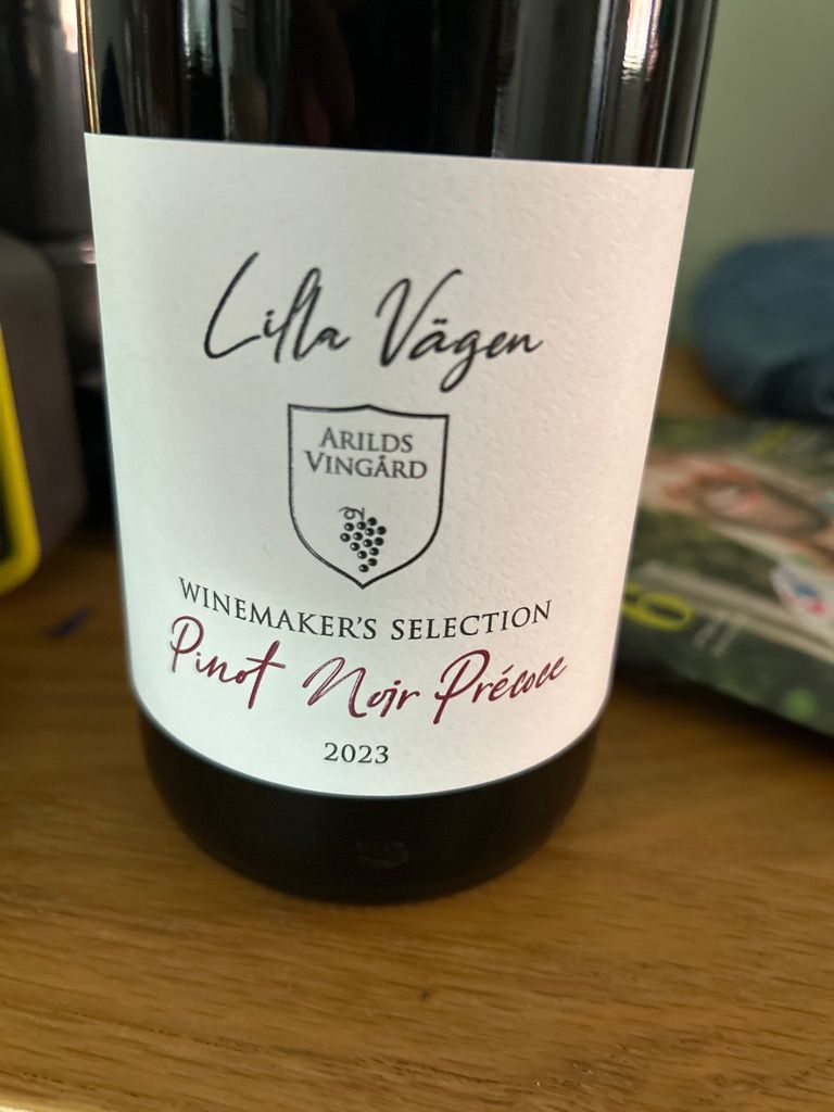 2023 Arilds vingård Pinot Noir Précoce Reserve Marys Backe Winemaker's ...