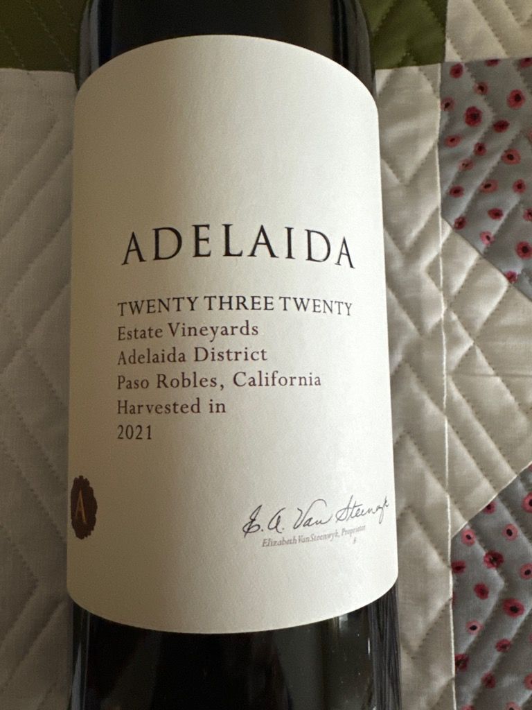 2021 Adelaida Signature Twenty Three Twenty, USA, California, Central ...