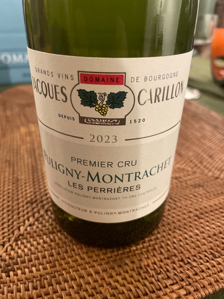 2022 Domaine Jacques Carillon Puligny-Montrachet 1er Cru Champs Canet ...