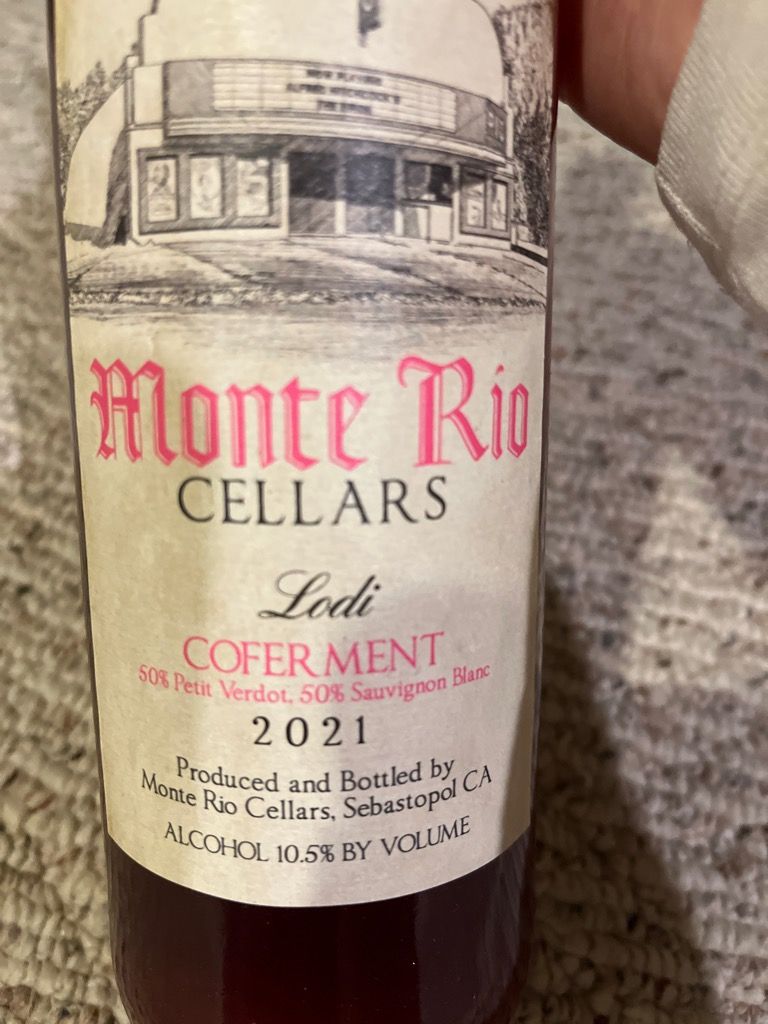 2021 Monte Rio Cellars Sauvignon Blanc, USA, California, Central Valley ...