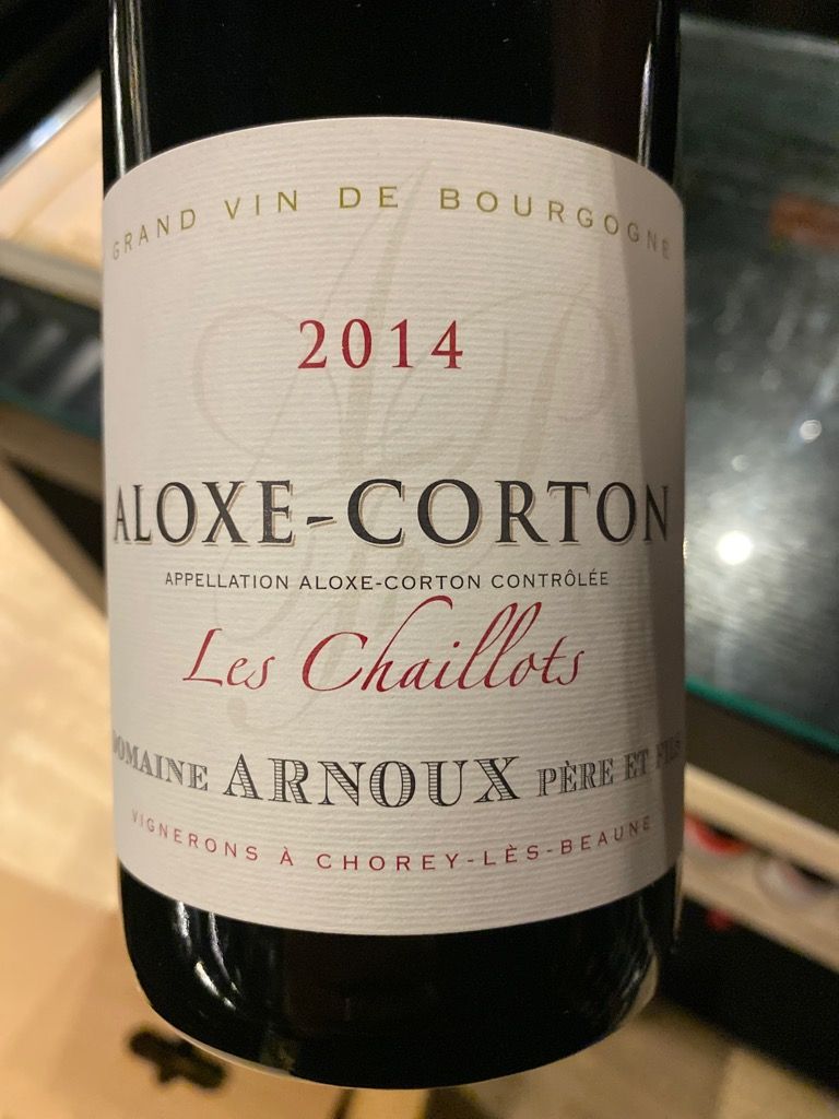 2015 Domaine Arnoux Pére et Fils Aloxe-Corton Les Chaillot, France ...