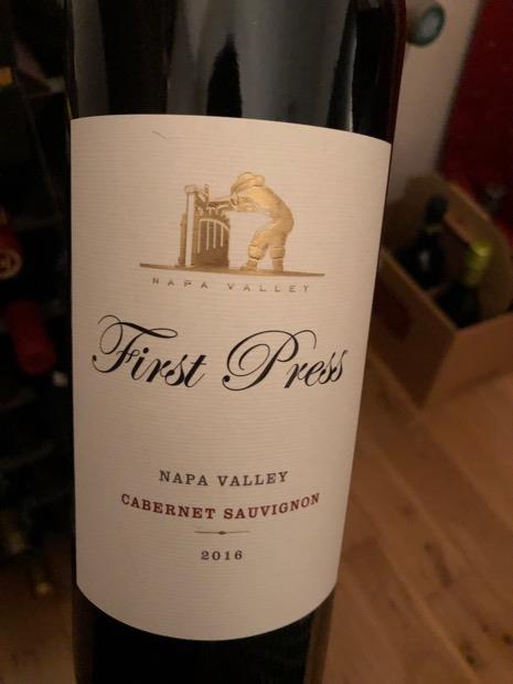 2016 First Press Cabernet Sauvignon, USA, California, Napa Valley ...