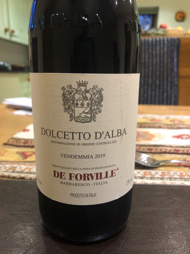 2019 De Forville Dolcetto d'Alba, Italy, Piedmont, Alba, Dolcetto d ...