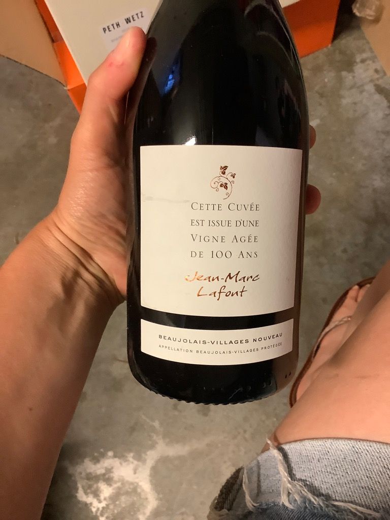 2022 Jean-Marc Lafont Beaujolais-Villages Nouveau Réserve de Bel-Air ...