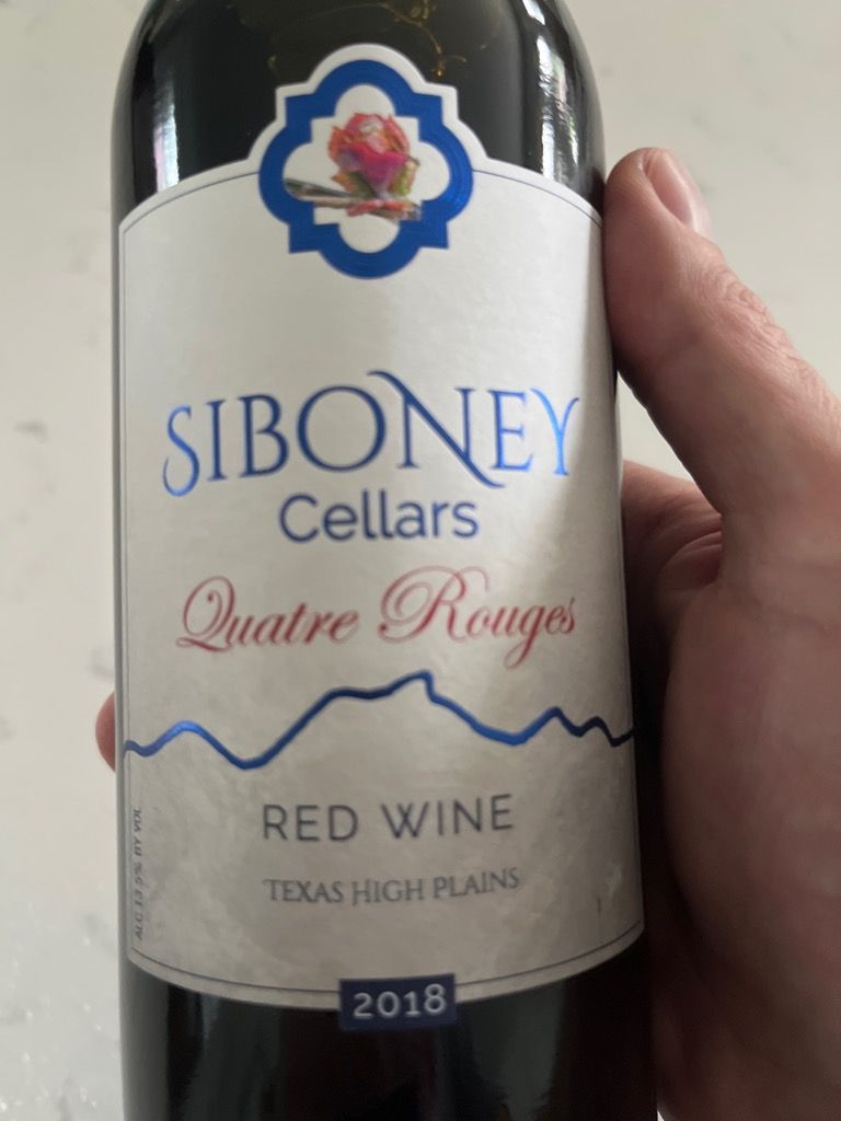 2018 Siboney Cellars Quatre Rouges, USA, Texas - CellarTracker