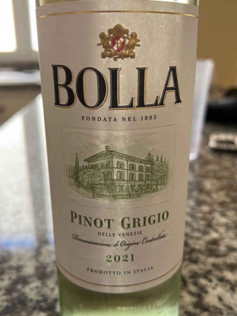 2021 Bolla Pinot Grigio Delle Venezie, Italy, Delle Venezie - CellarTracker